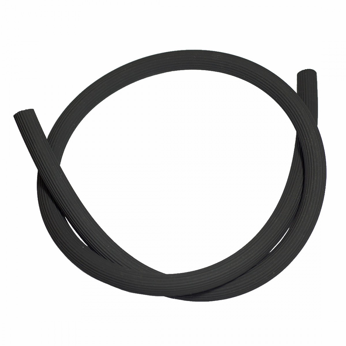 BLACK RIBBED HOSE M06.9