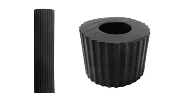 BLACK RIBBED HOSE M06.9