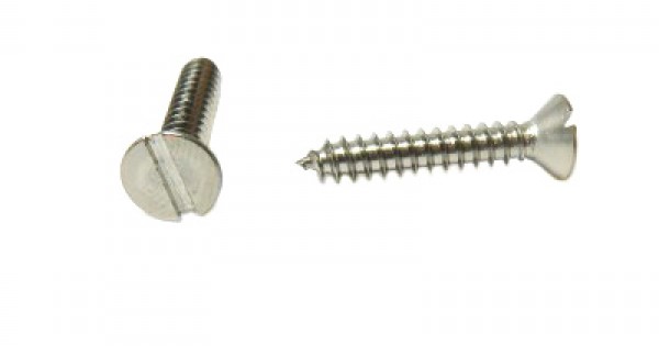 DIN 7972 - COUNTERSUNK FLAT SLOT SHEETMETAL SCREWS